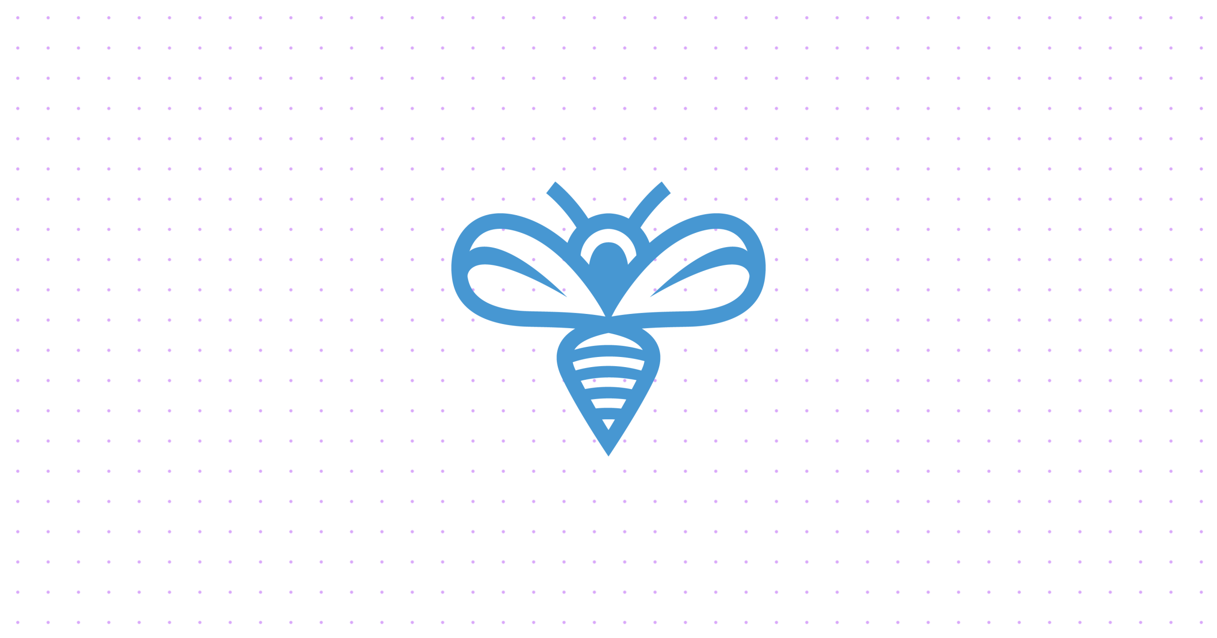 Flying Blue Bee Logo for Sale - Bootstrap Logos