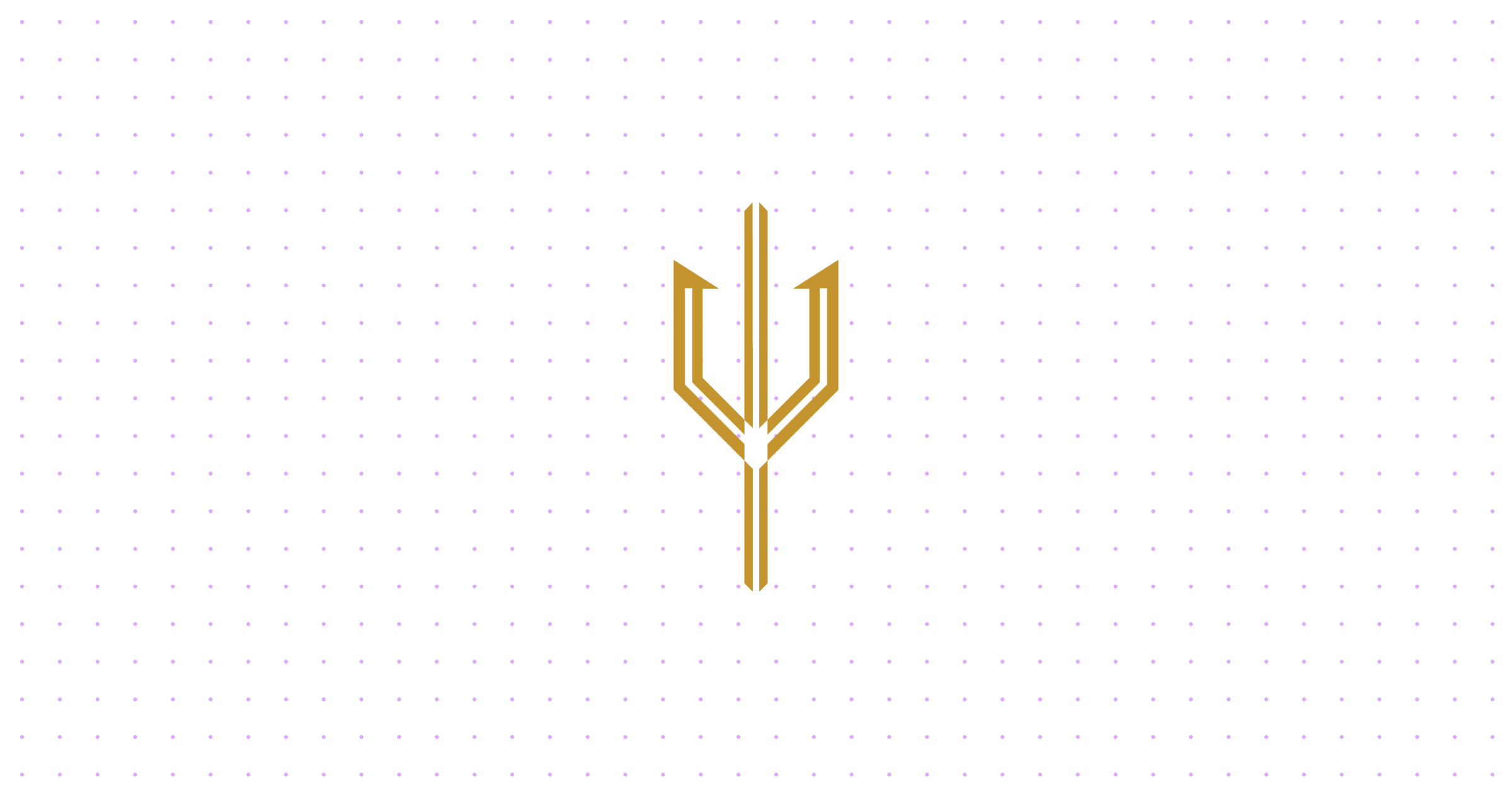 Golden Trident Logo for Sale - Bootstrap Logos